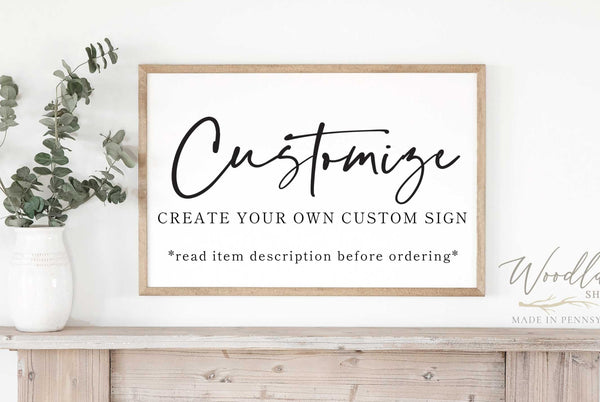 Custom Orders – Let's Create Something Just for You! - Woodland Shanty